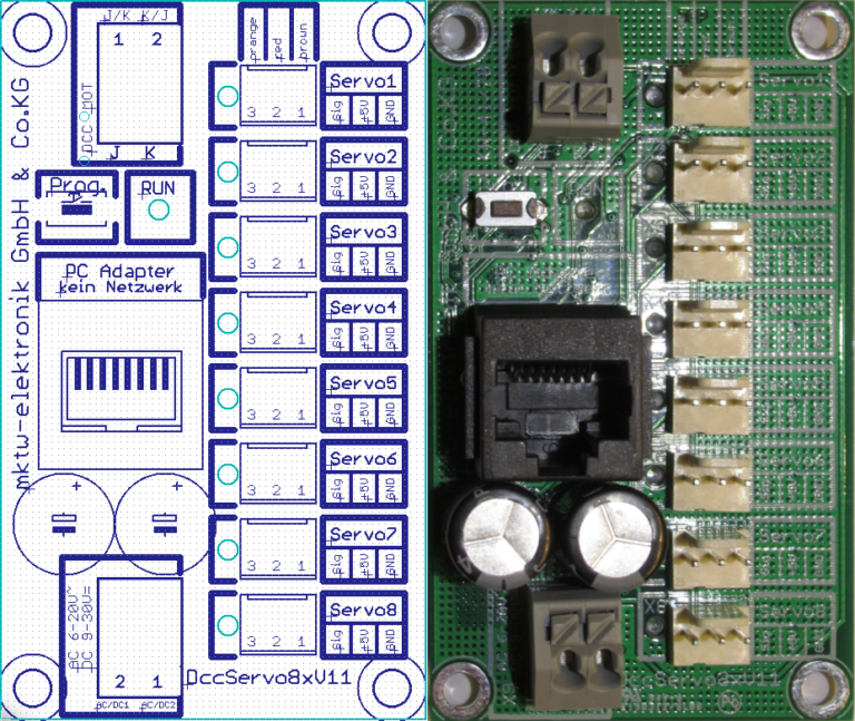 8fach Servo-Decoder DCC/MM - mktw-elektronik GmbH & Co KG